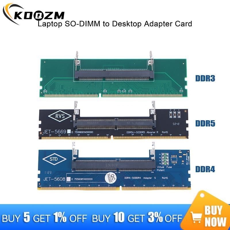 1pc Laptop Ddr3 Ddr4 Ddr5 Memory To Desktop Memory Adapter Card Ddr3 Ddr4 Ddr5 So Dimm To Pc Di