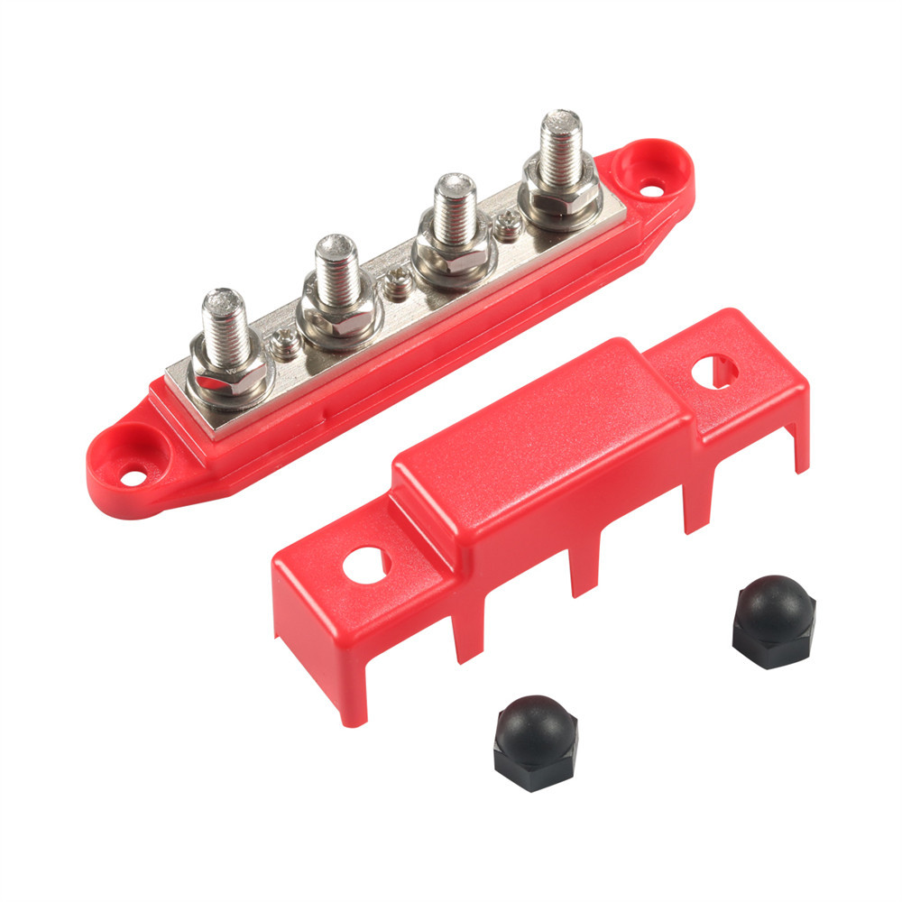 ⋚for Marine Battery Terminals 4 Stud Bus BAR 12V Power Ground ...