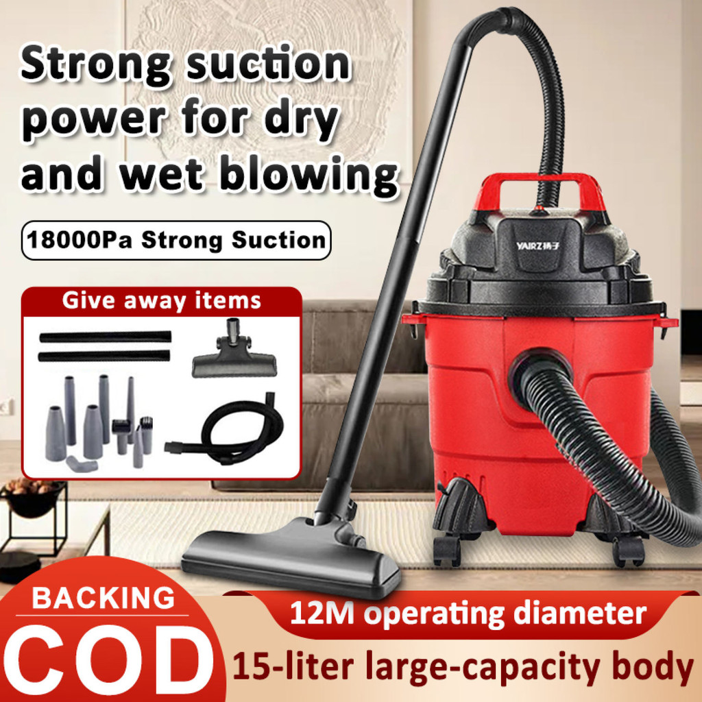 Vacuum cleaner household powerful high-power barrel suction commercial ...