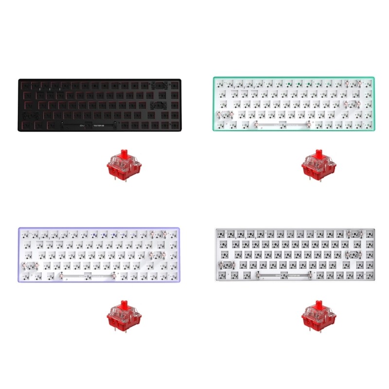 Tester68 Game Mechanical Keyboard DIY for 68 Keys Hot Swappable ...