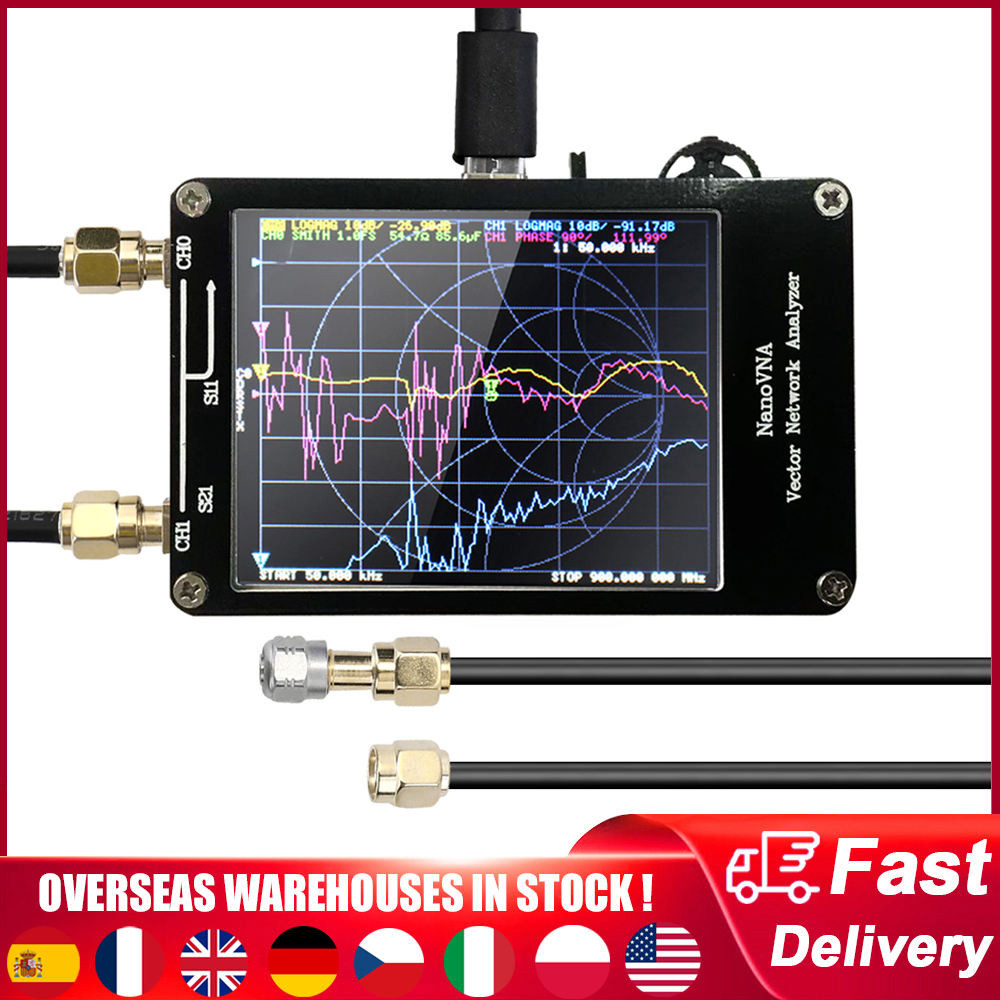 NanoVNA Vector Network Analyzer 50KHz-900MHz Standing Waves Shortwave ...