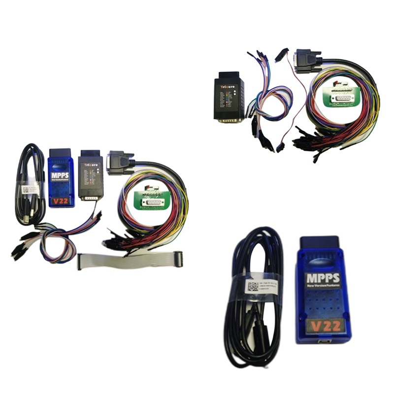 ☁MPPS V22 Master Tricore+Multiboot+Breakout Tricore Cable+Bench Pinout ...