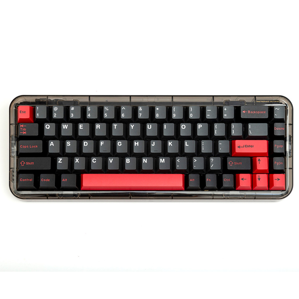 172 Keys/set GMK Evil Dolch Black Red Keycap ABS Double Shot Keycaps ...
