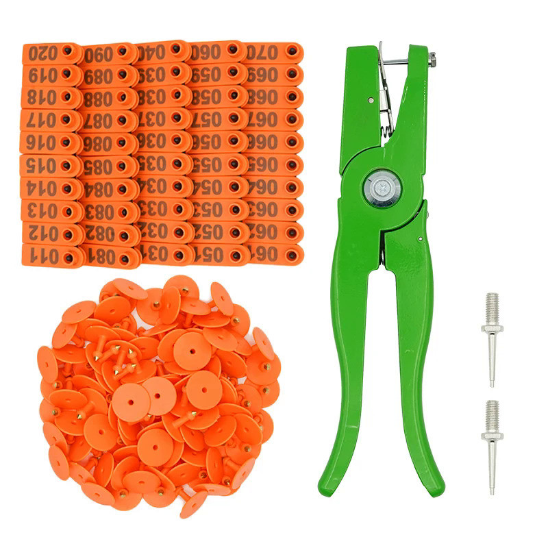 Livestock Sheep Marker Applicator 001-100 Ear Tags for Goat Animals ...