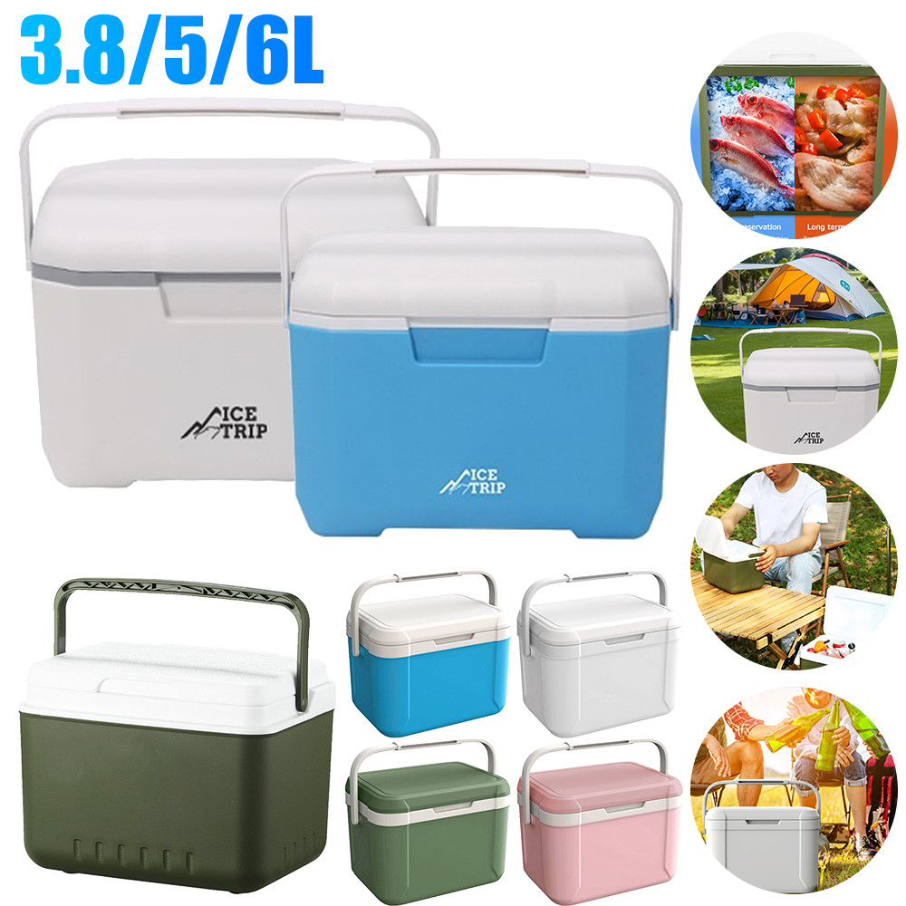 ۞6/5L Cooler Box Portable Thermal Incubator Refrigerator Car Ice Chest ...