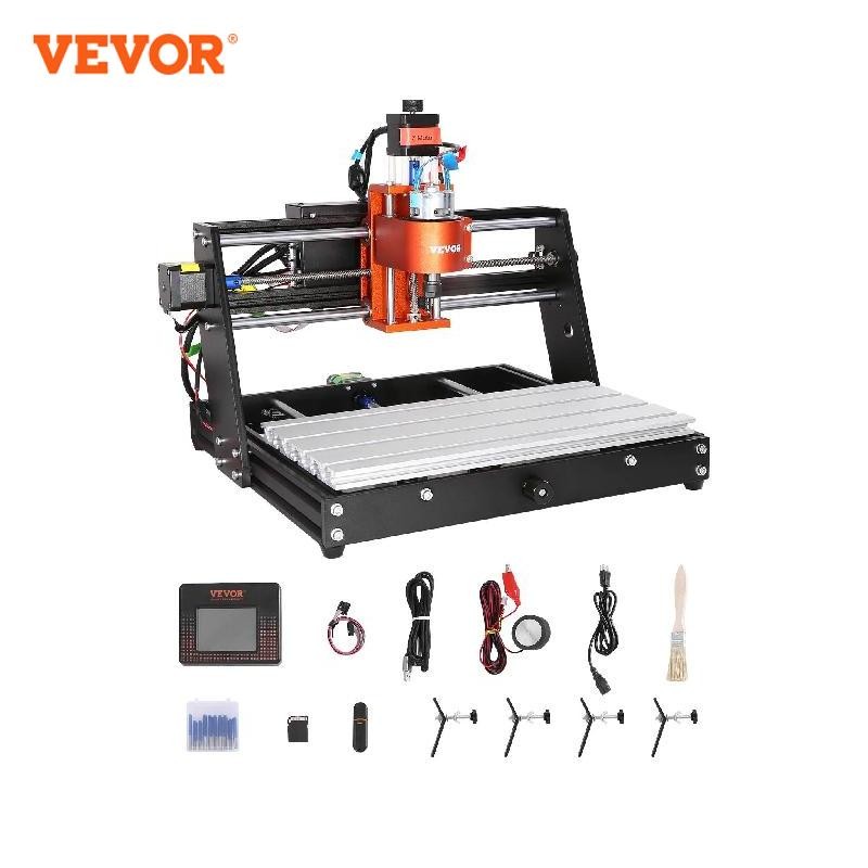 【VEVOR 60W CNC Router Machine 3 Axis GRBL Control Wood Engraving Carving Milling Machine Kit 300 ...
