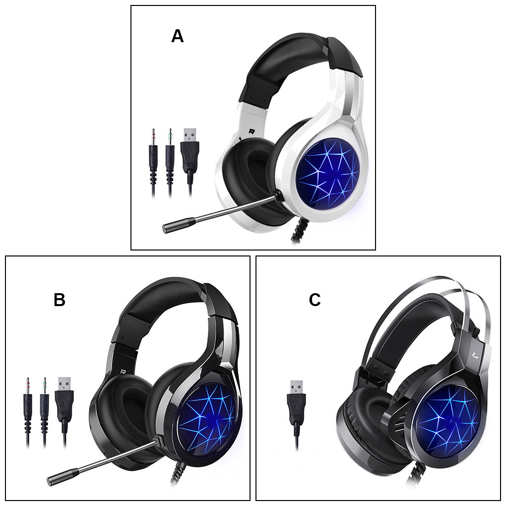 ♦Gaming Headset Noise Cancelling Computer Headphone Live Streaming ...