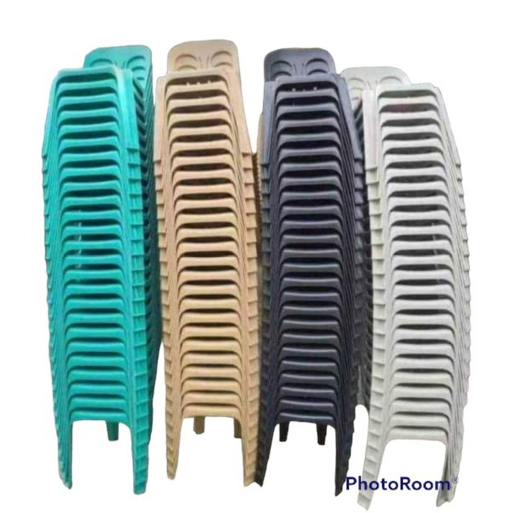 4pcs URATEX Monoblock Chair inspired (Black, White, Beige and Green ...