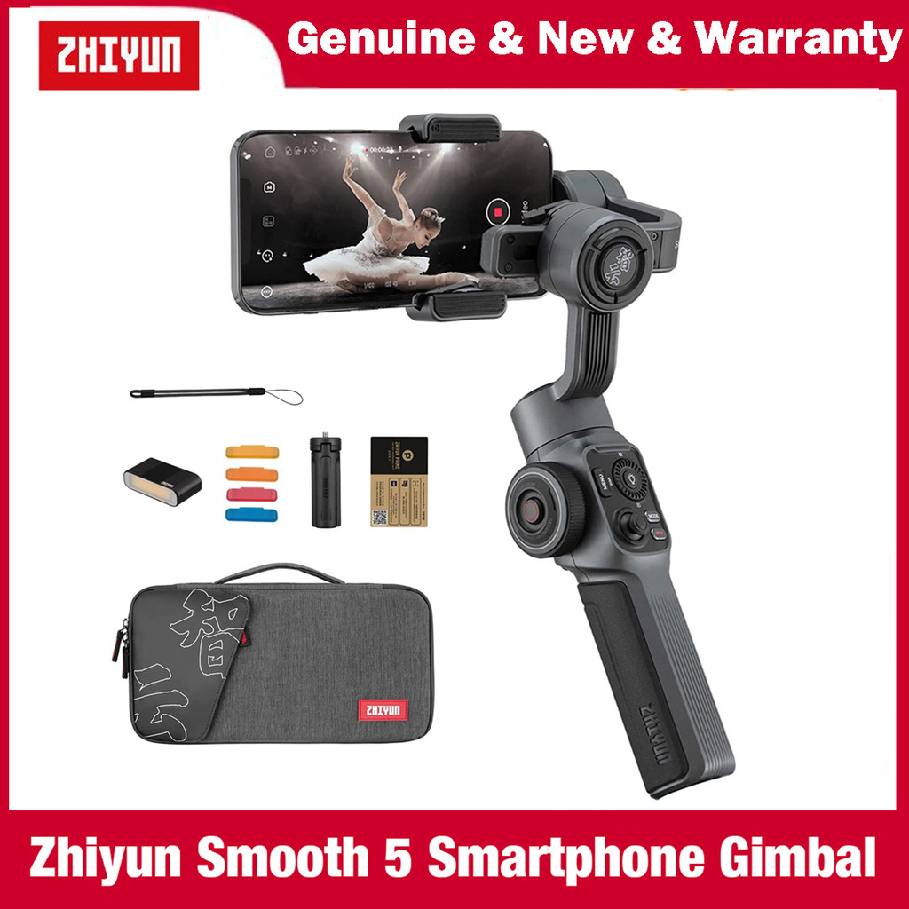 ZHIYUN Smooth 5 3-Axis Focus Pull & Zoom Handheld Phone Gimbals ...