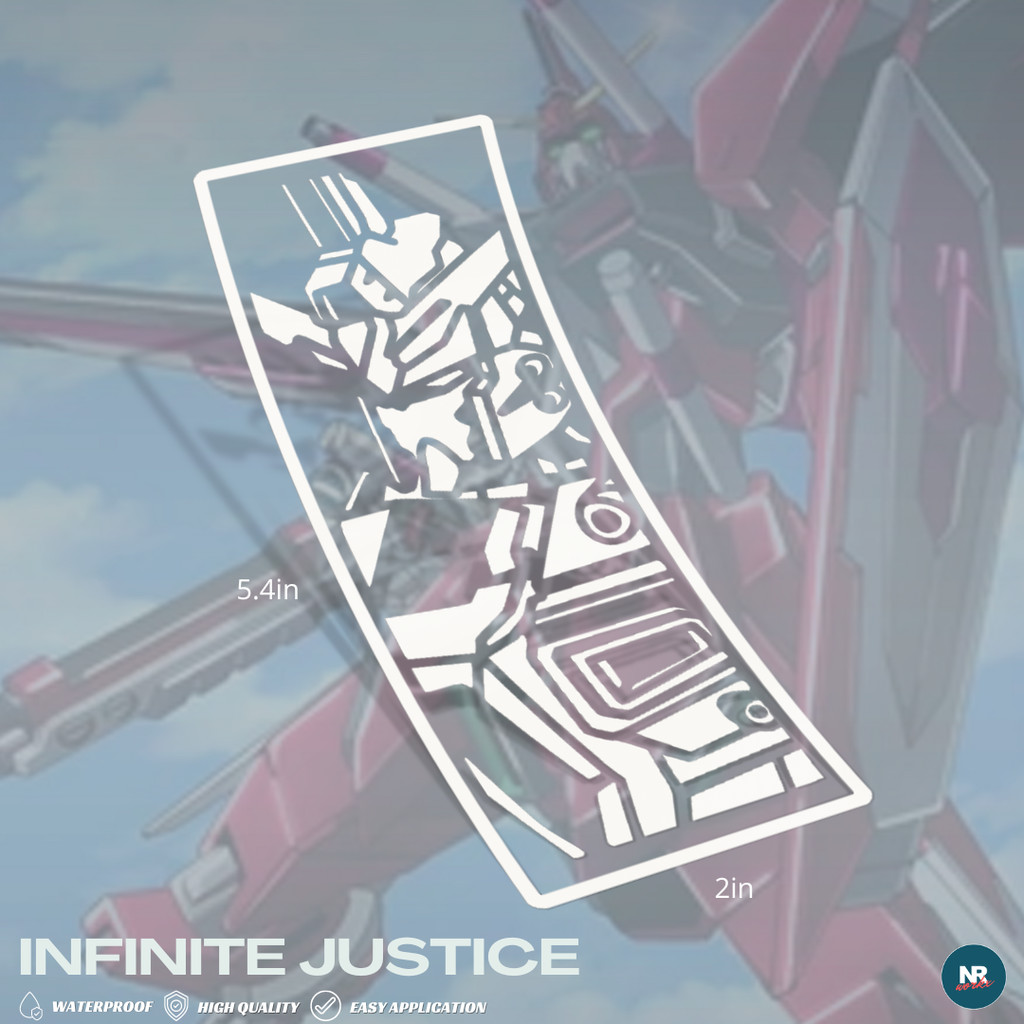Infinite Justice Gundam Gunpla Vinyl Decal Anime Sticker | Shopee ...