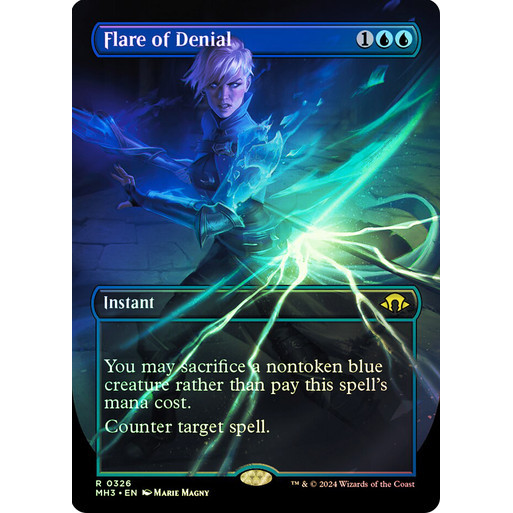 Pr0xy Card - Flare of Denial (Borderless Foil) | Modern Horizons 3 (MH3 ...