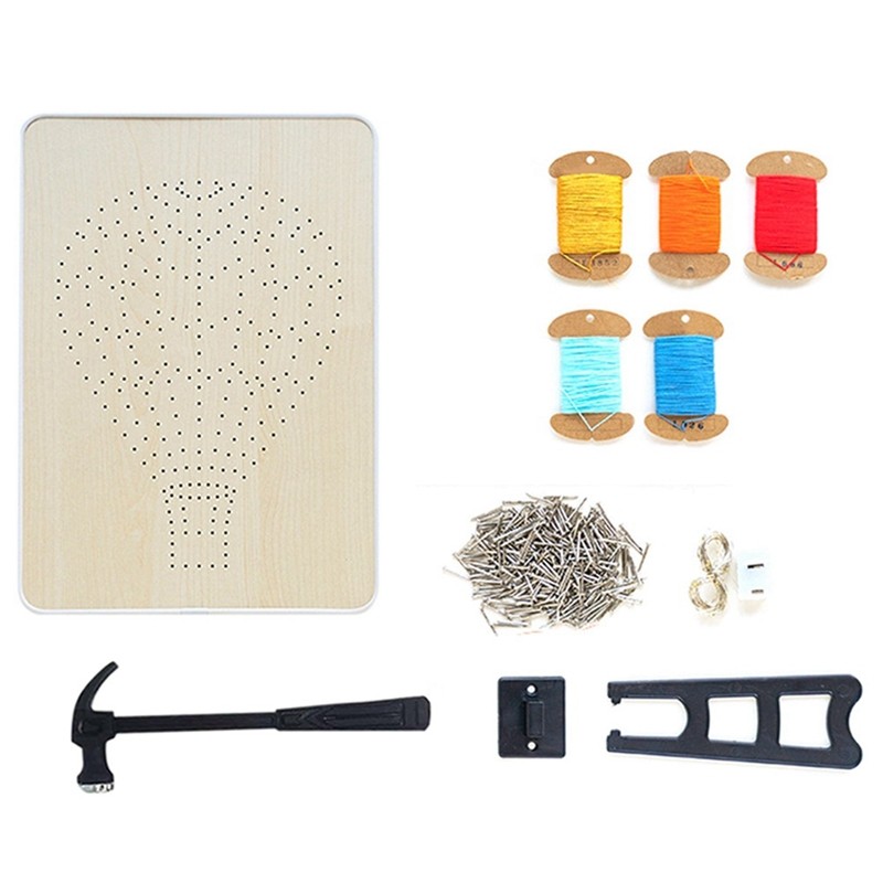 ★String Art Kit With LED Light Crafts Kit For Adults And Kids DIY ...