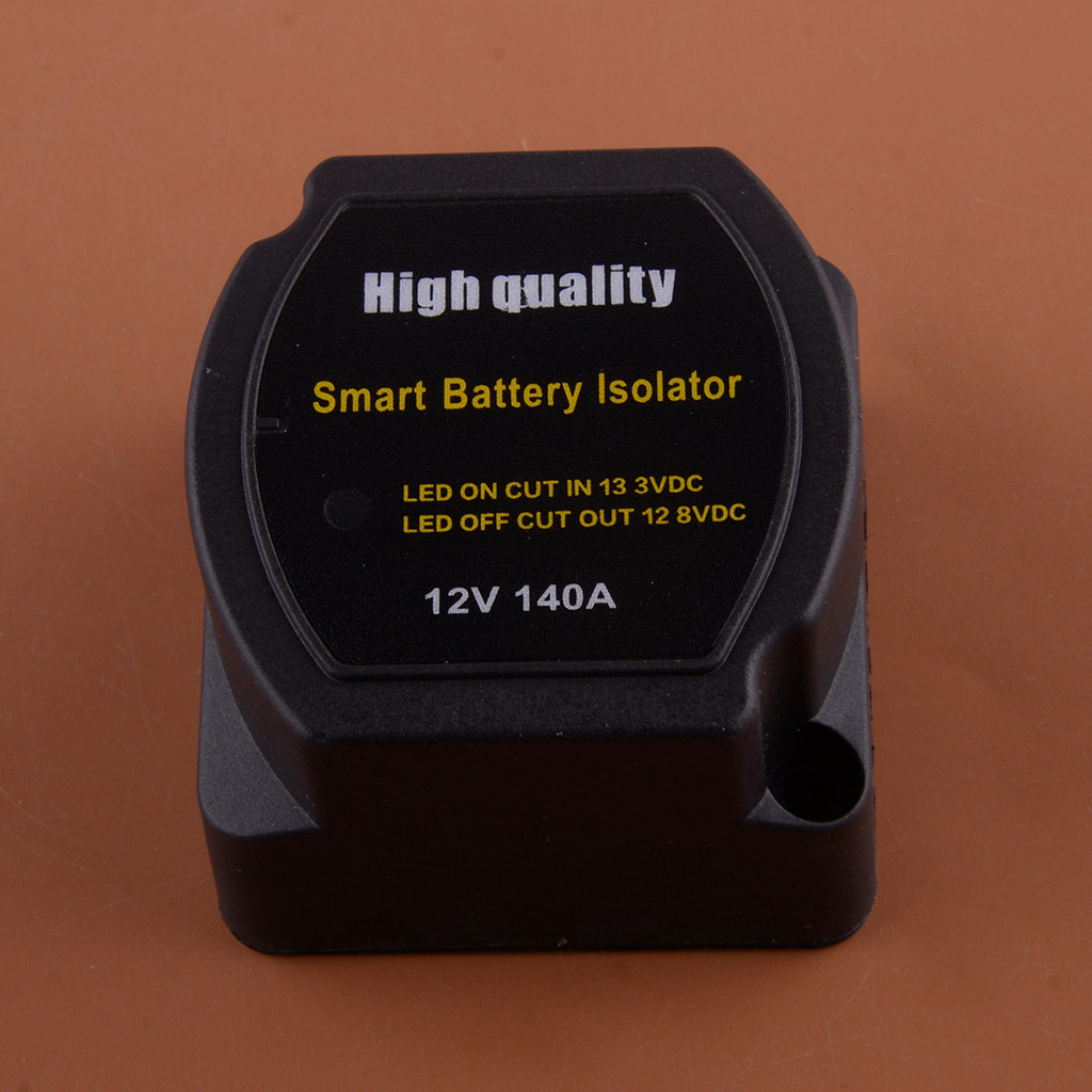 ★12V 140A Black Plastic Smart Dual Battery Isolator Voltage Sensitive ...