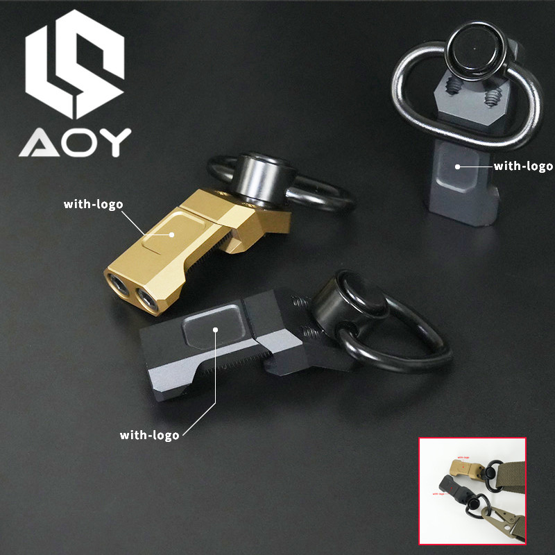 ☾Tactical Metal QD Sling Mount 45 Degree Offset Qd Swivel Adapter Quick ...