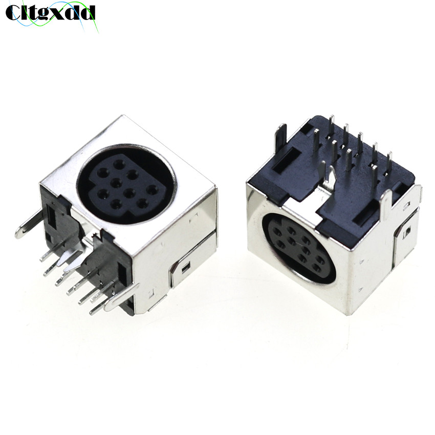 웃Cltgxdd 1pcs S-Video Terminal PS2 9 Pin Power Mini DIN Female Socket ...