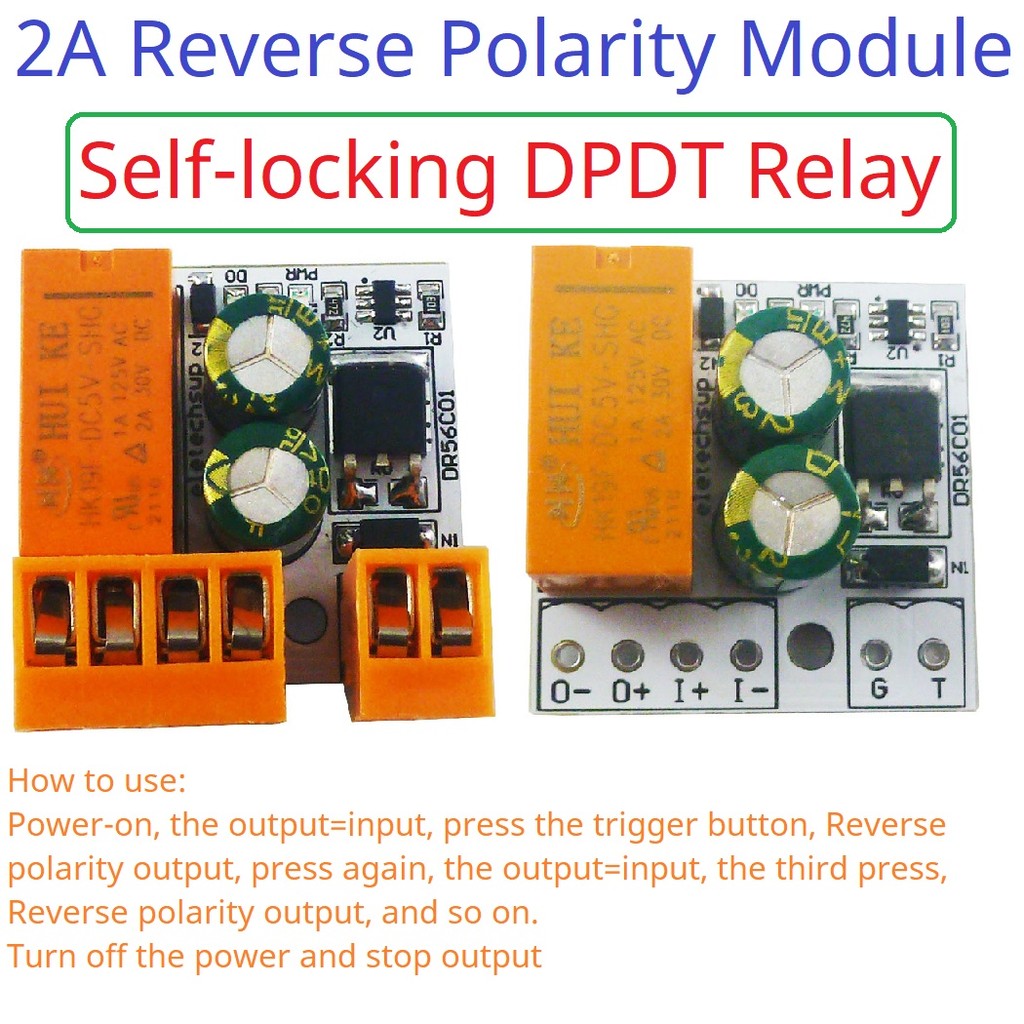 ღDC 6V-24V 2A Self-locking Motor Reverse Polarity Controller Bistable ...