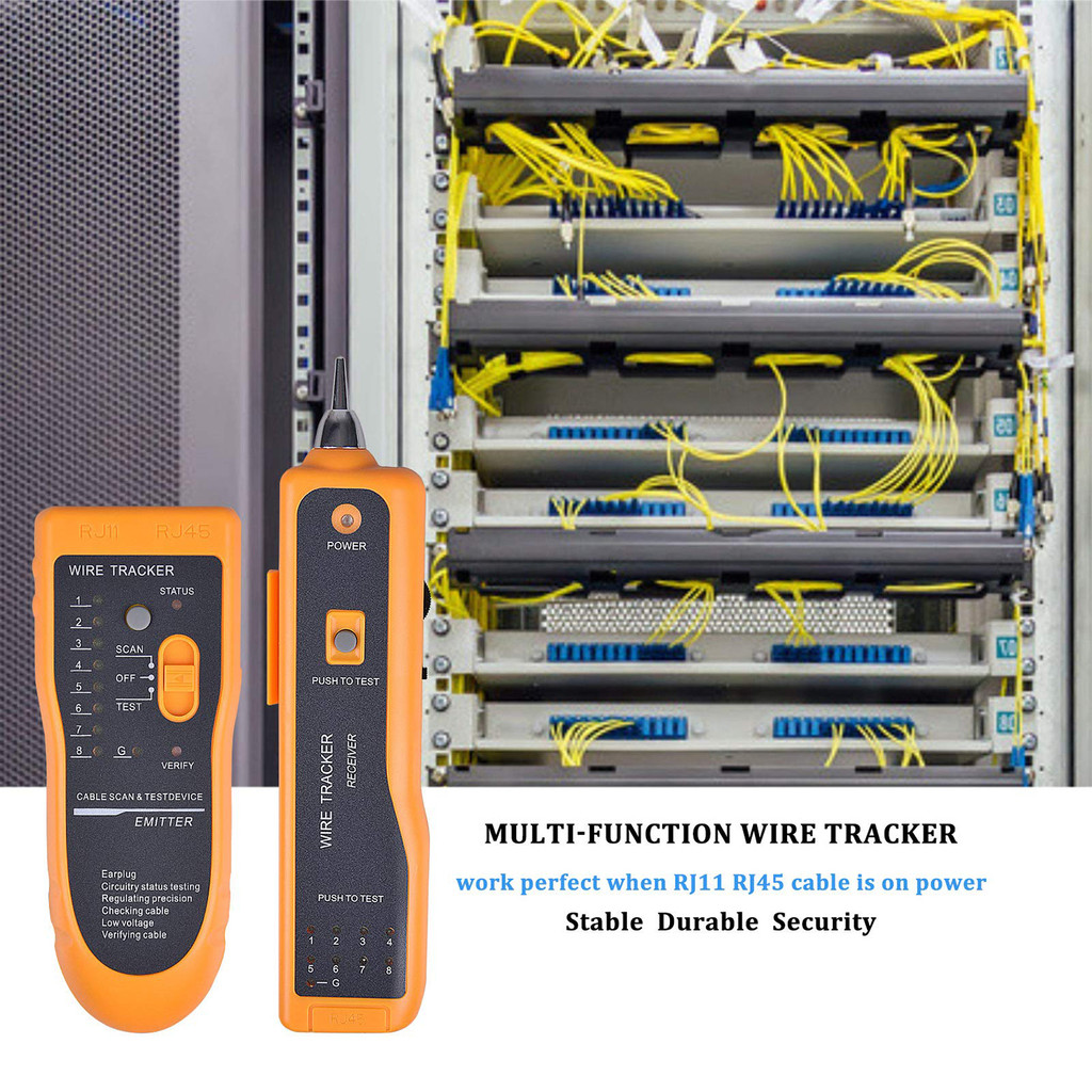 Network Cable Tester LAN Telephone Wire Tracker Diagnose Tone Tracer ...