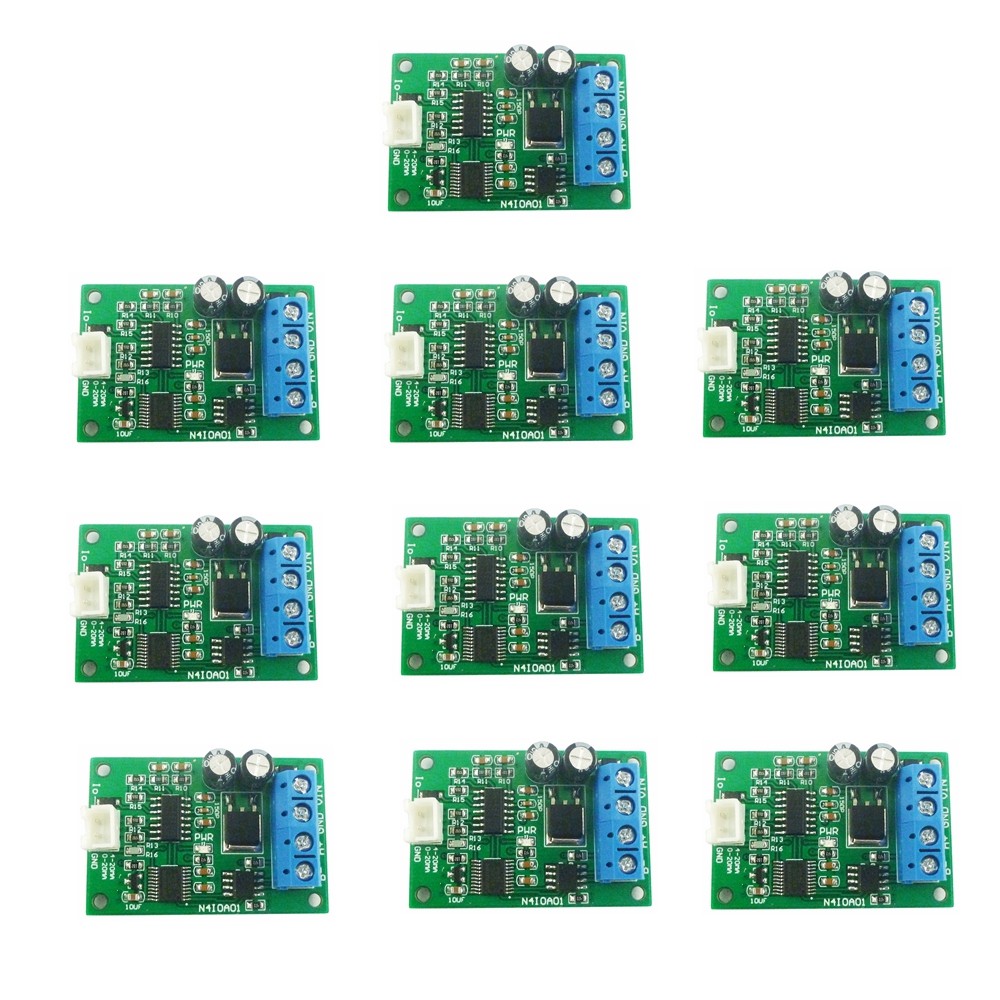 【10 PCS DC 12V DAC Module RS485 to 4-20MA/0-20MA Current Signal ...