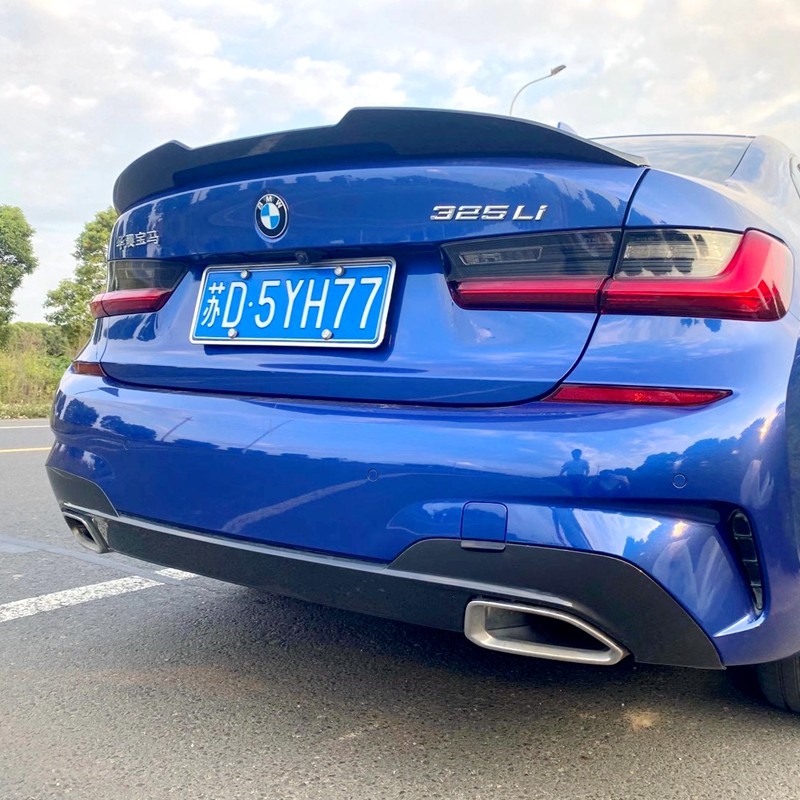 ~2019 2020 320i 320D 3 series trunk wing ABS color rear lip spoiler car ...