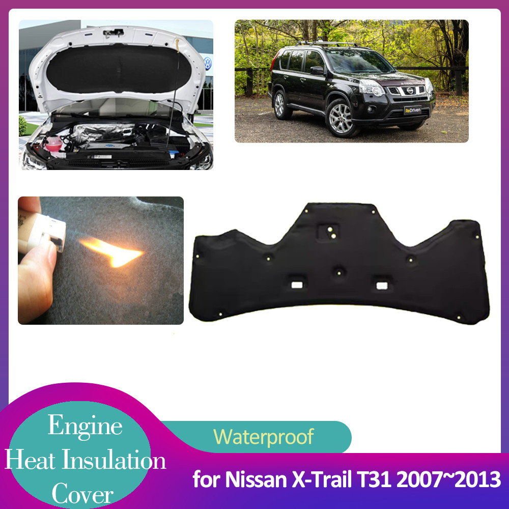 ♥for Nissan X-Trail T31 2007~2013 2008 2009 Car Hood Engine Insulation ...