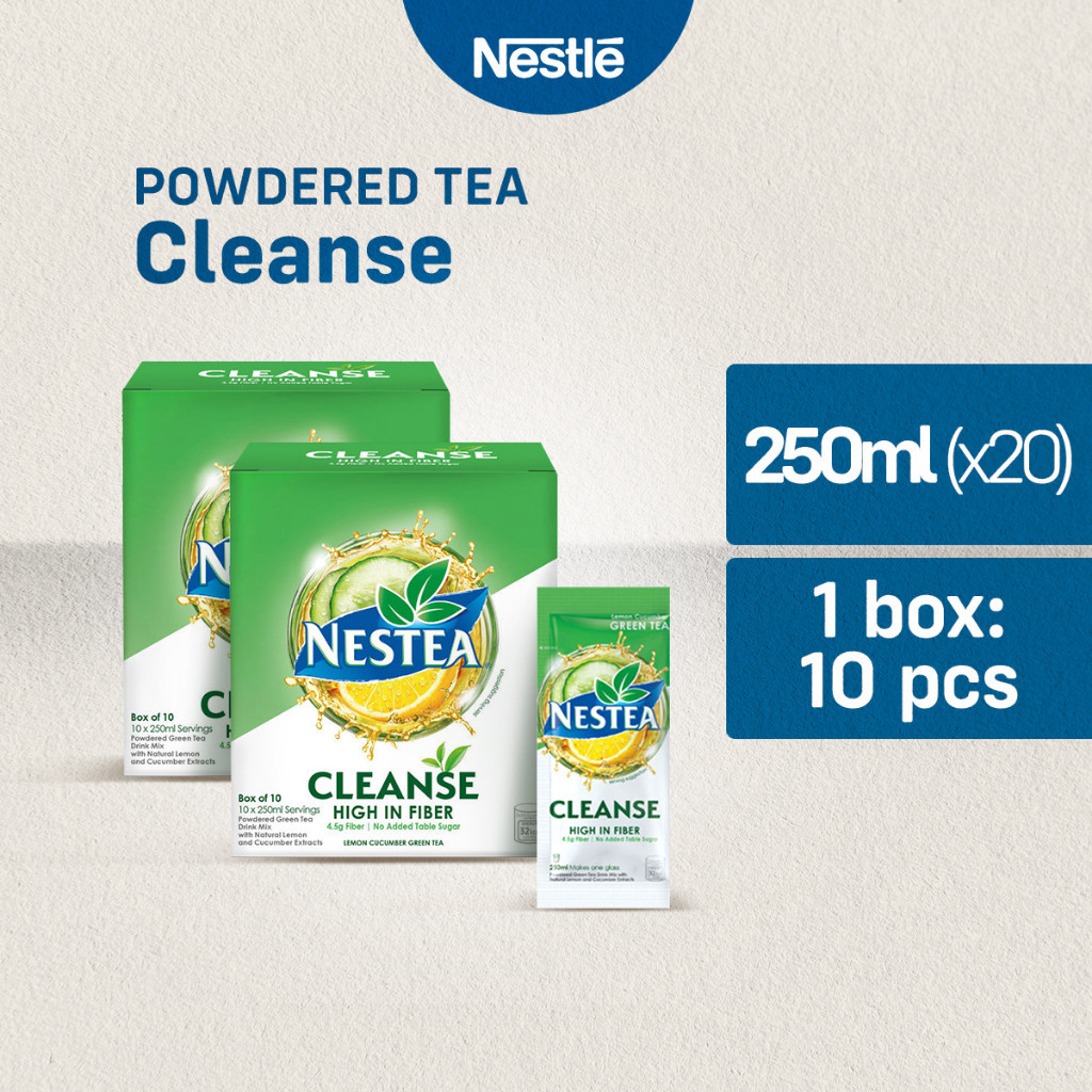 Nestea Cleanse Lemon Cucumber Powdered Green Tea with Fiber 250ml ...