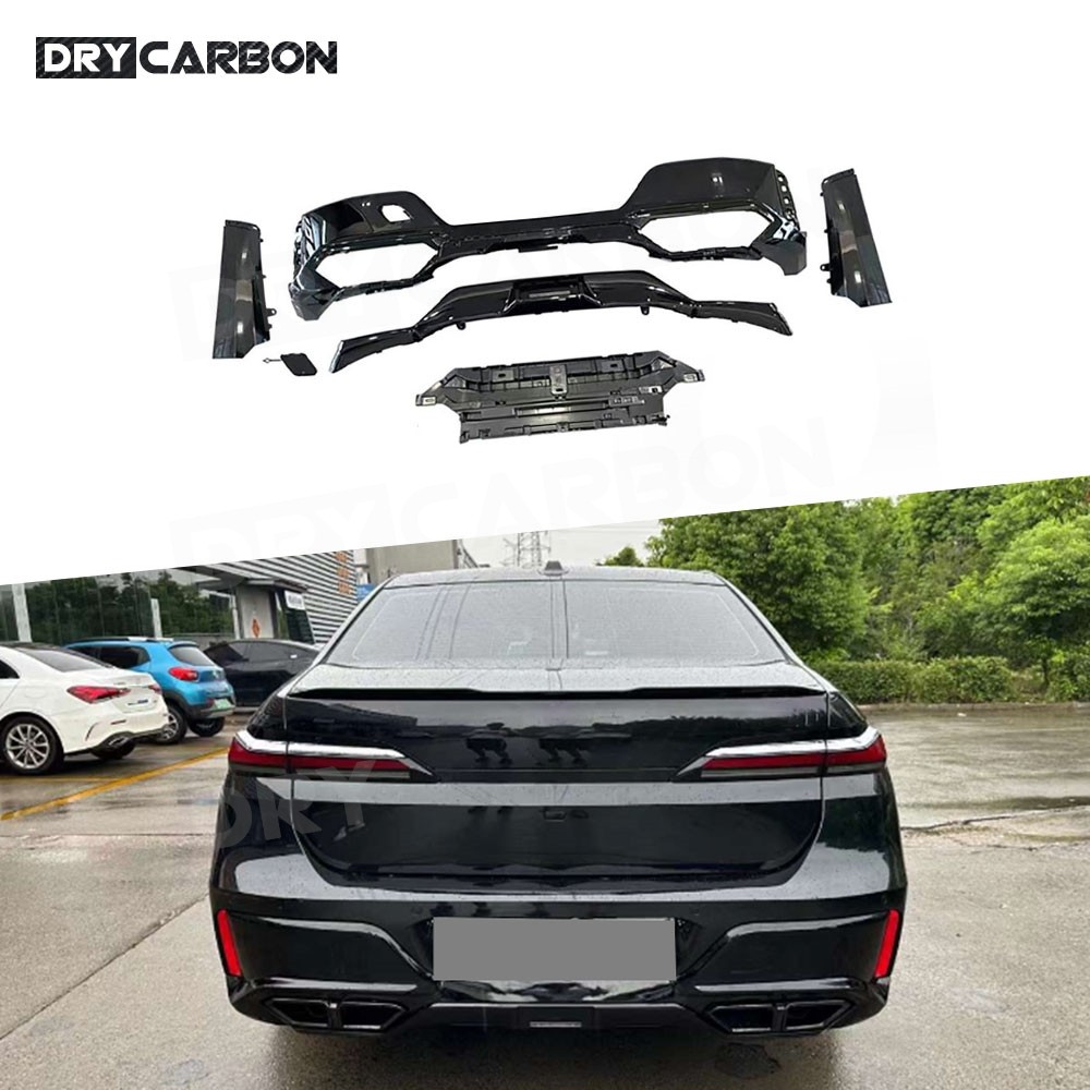Rear Bumper Lip Diffuser Spoiler Side Splitters Flaps for BMW 7 Series ...