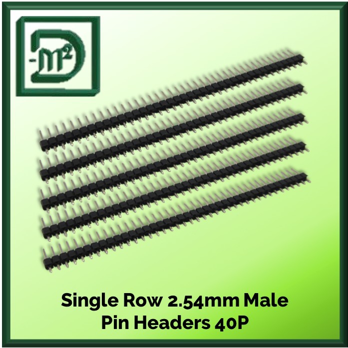 Single Row 2.54mm Male Pin Headers 40P (5pcs) | Shopee Philippines