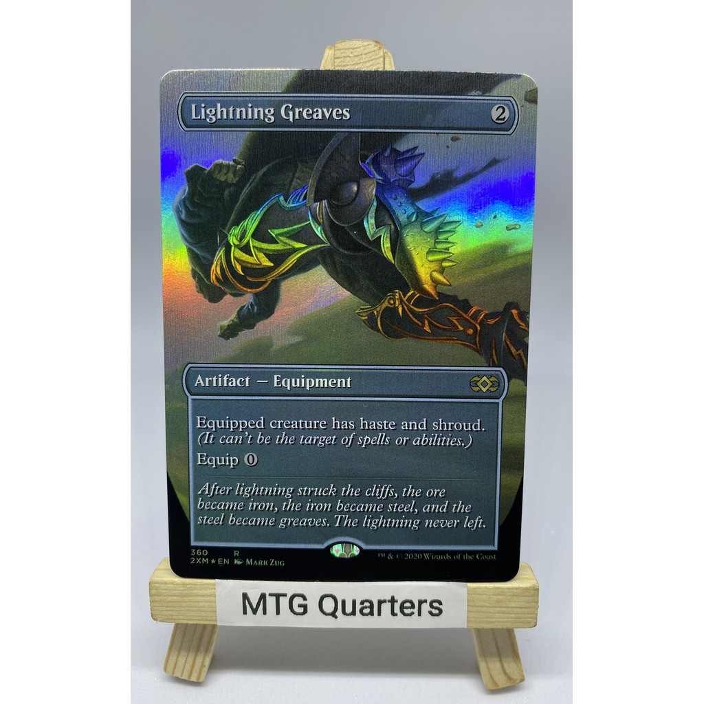 MTG Proxy Card - Lightning Greaves (Borderless Foil) | Double Masters ...