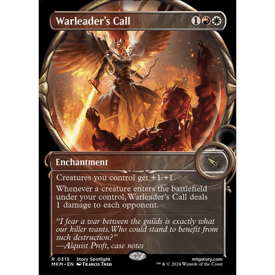 MTG Proxy Card - Warleader's Call (Showcase) | Murders at Karlov Manor ...