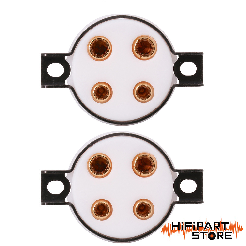 ♣CMC 4pin PTFE Tube Socket For 2A3B 300B 45 50 5U4G Hifi Vintage AMP ...