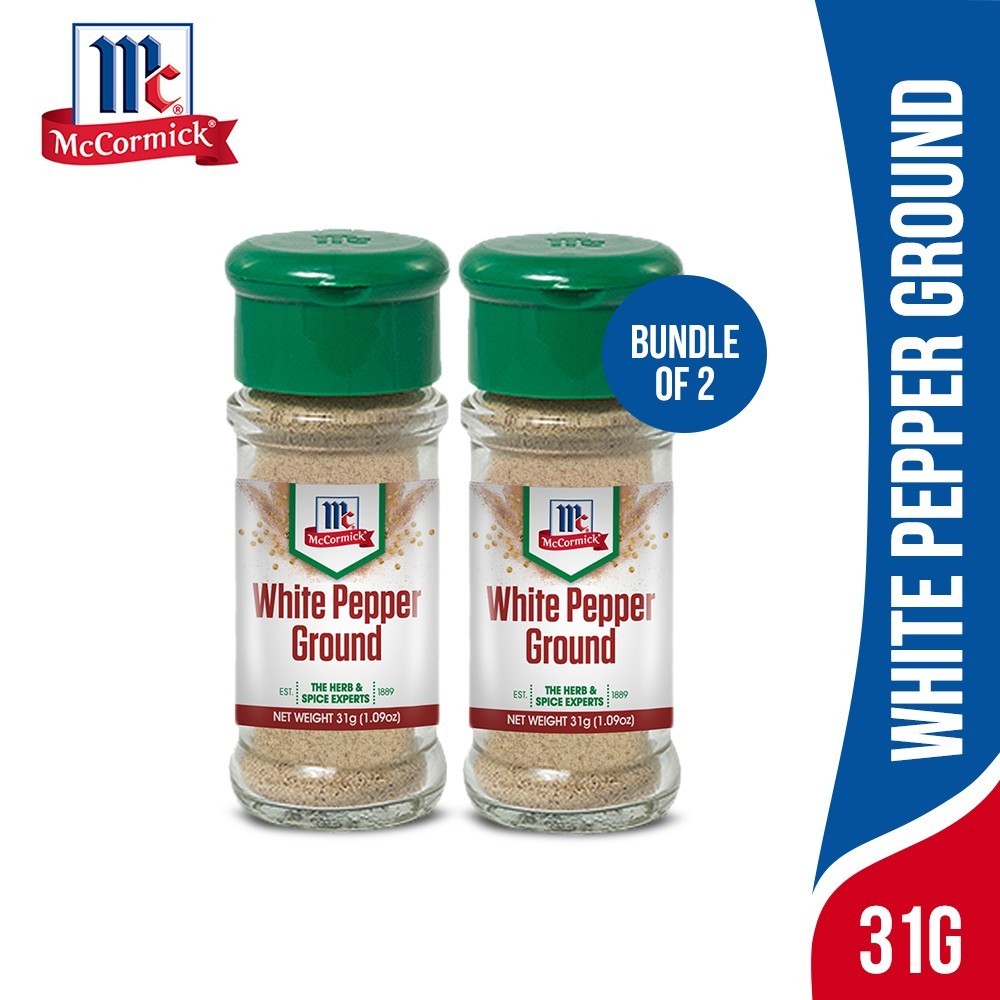 McCormick White Pepper Ground 31g- Bundle of 2 | Shopee Philippines