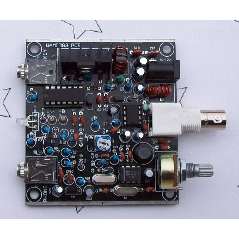 ☀DIY KITS V3 Frog Sounds HAM Radio QRP Telegraph CW Transceiver ...