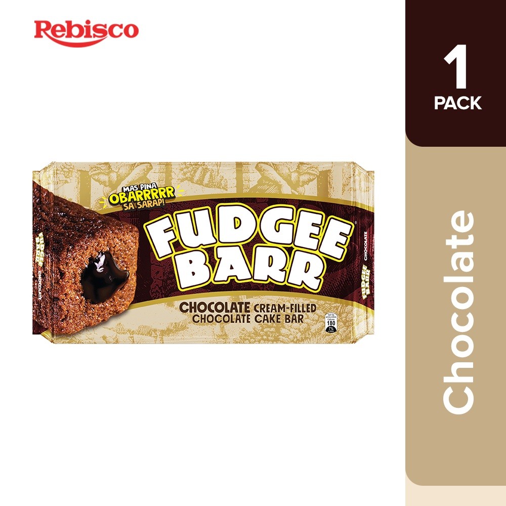 Rebisco Fudgee Barr Cake Chocolate 40g x 10pcs | Shopee Philippines