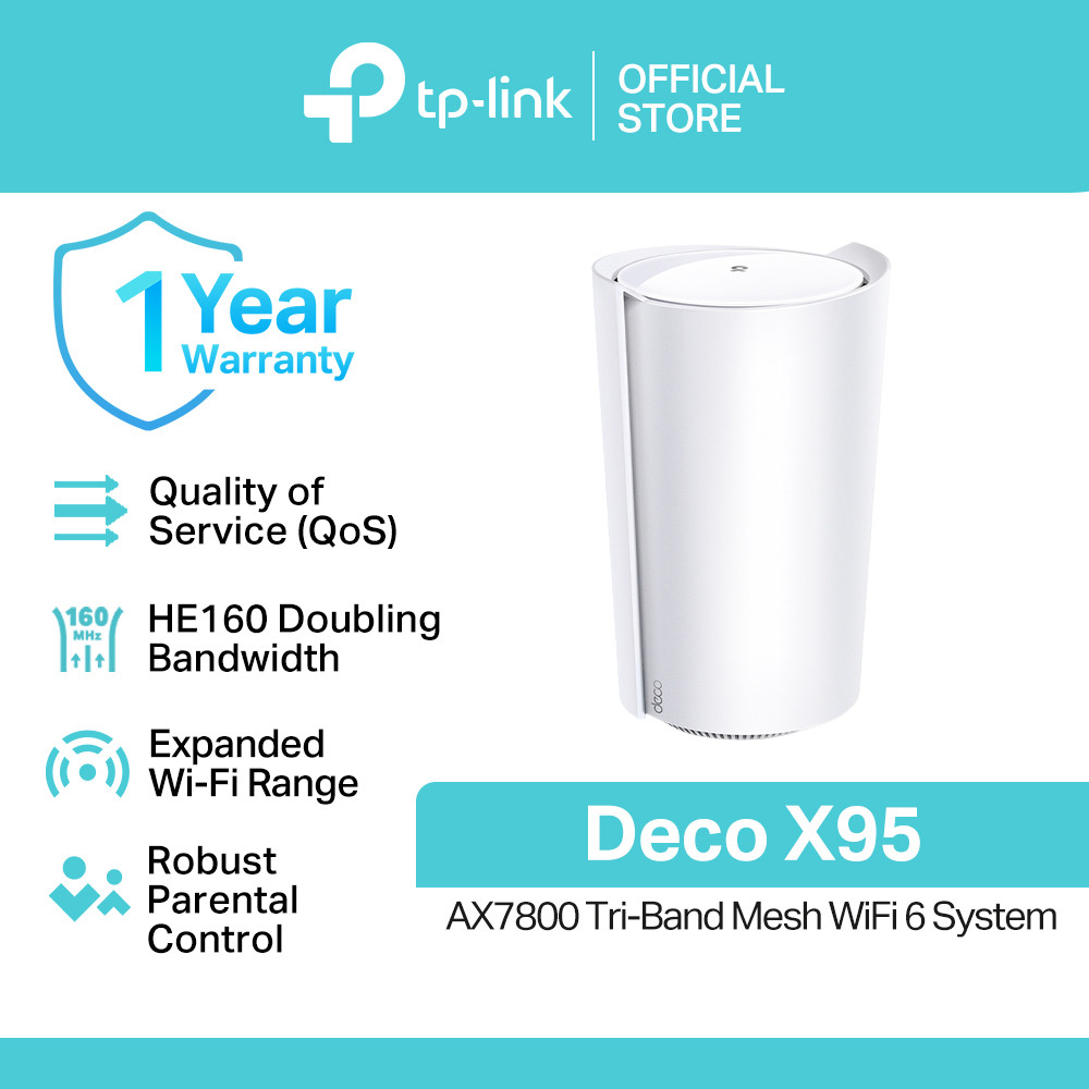 TP-Link Deco X95 New AX7800 Tri-Band Mesh WiFi 6 System | Deco Mesh ...