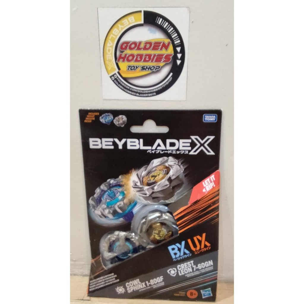 Authentic Hasbro Beyblade X Cowl Sphinx 1-80GF Vs Crest Leon7-60GN | Shopee Philippines