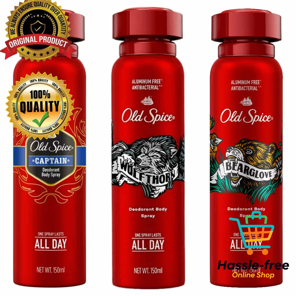 OLD SPICE DEODORANT BODY SPRAY (150ml) MADE IN INDIA | Shopee Philippines