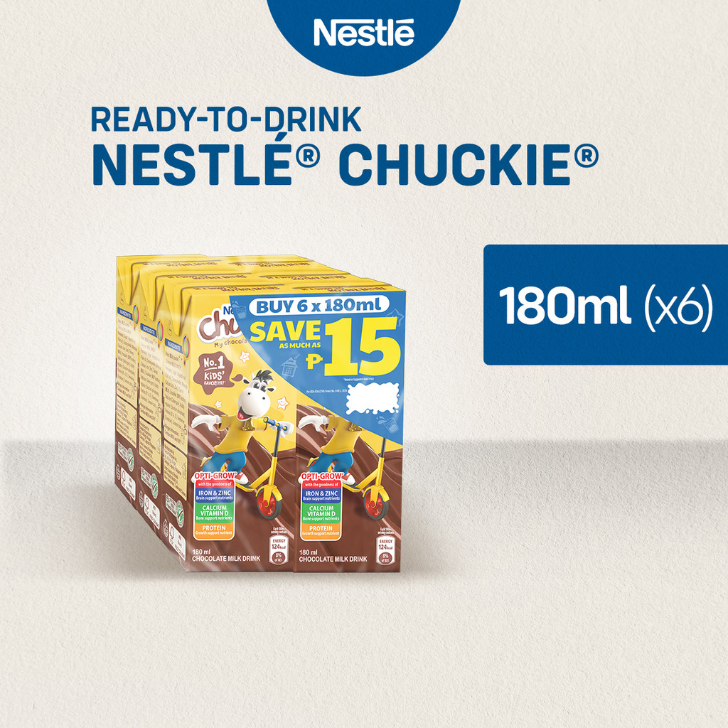 Nestle Chuckie Chocolate Milk Drink 180ml - Pack of 6 | Shopee Philippines