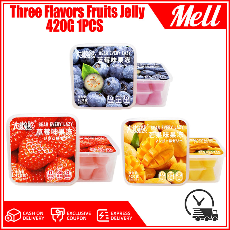 420g Fruit Jelly Strawberry Blueberry Mango Flavor Snack | Shopee Philippines