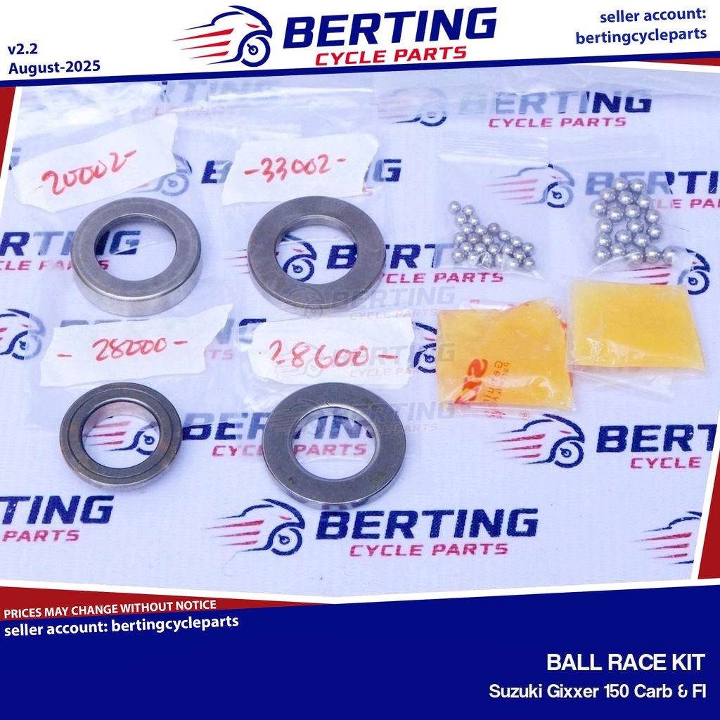 SGP BALL RACE KIT Suzuki Gixxer 150 Carb and FI Genuine | Shopee ...