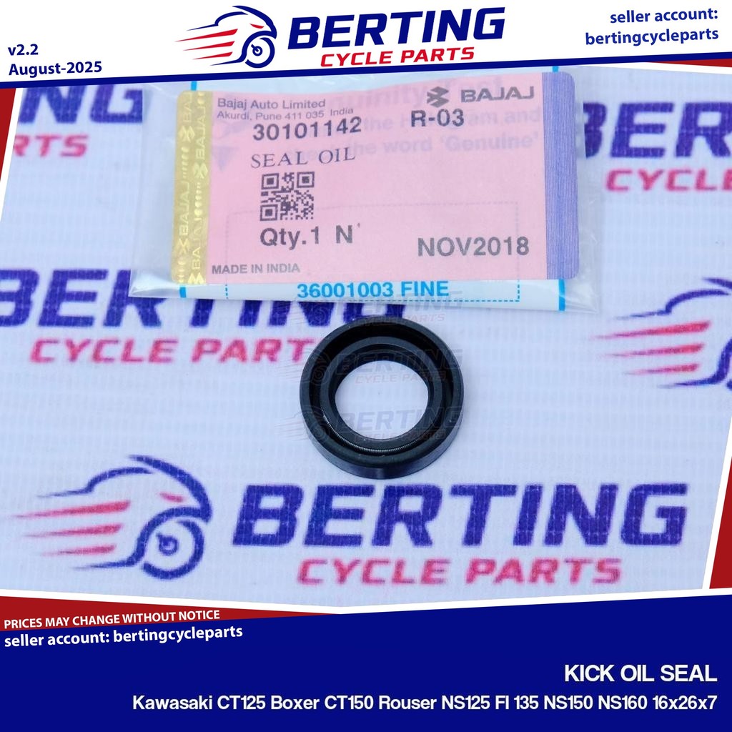 KICK OIL SEAL Kawasaki CT125 Boxer CT150 Rouser NS125 FI 135 NS150 ...