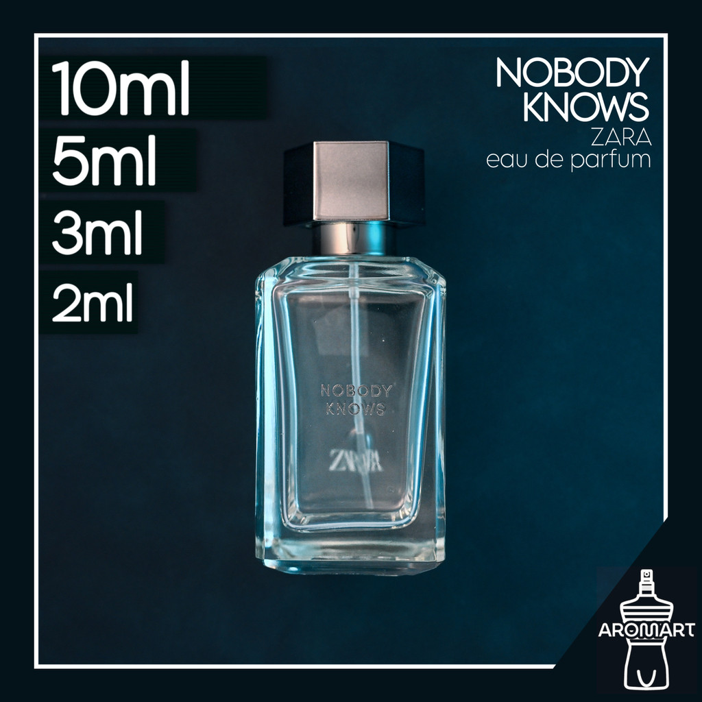 NOBODY KNOWS Zara EDP Decant [2ml 3ml 5ml 10ml] Original Perfume for ...