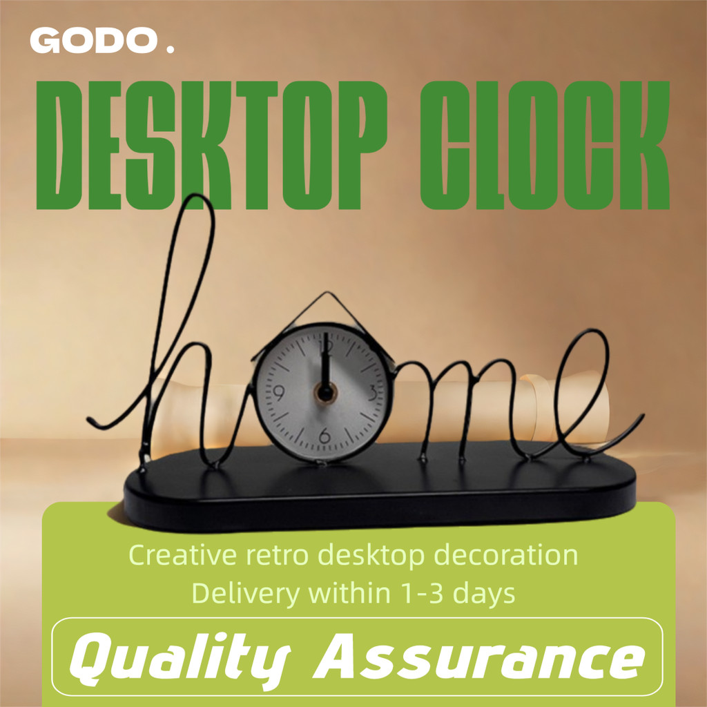 Silent clock home decorations and display wrought iron clock aesthetic ...