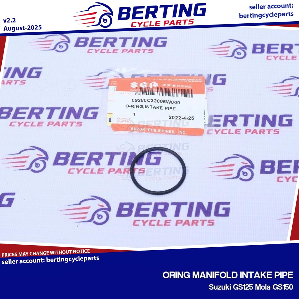 SGP ORING MANIFOLD INTAKE PIPE Suzuki GS125 Mola GS150 Genuine ...