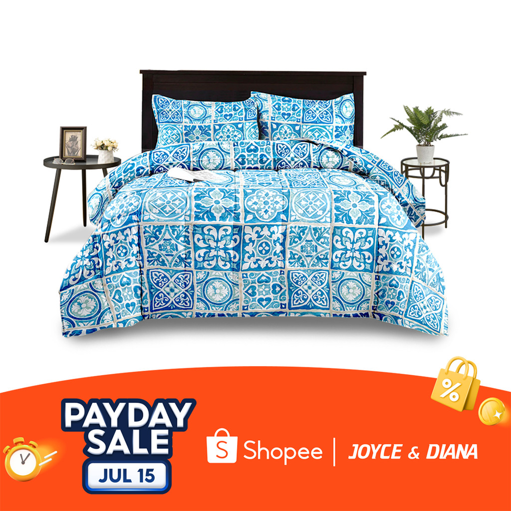 Joyce & Diana 4In1 Premium Printed Comforter Set | Shopee Philippines