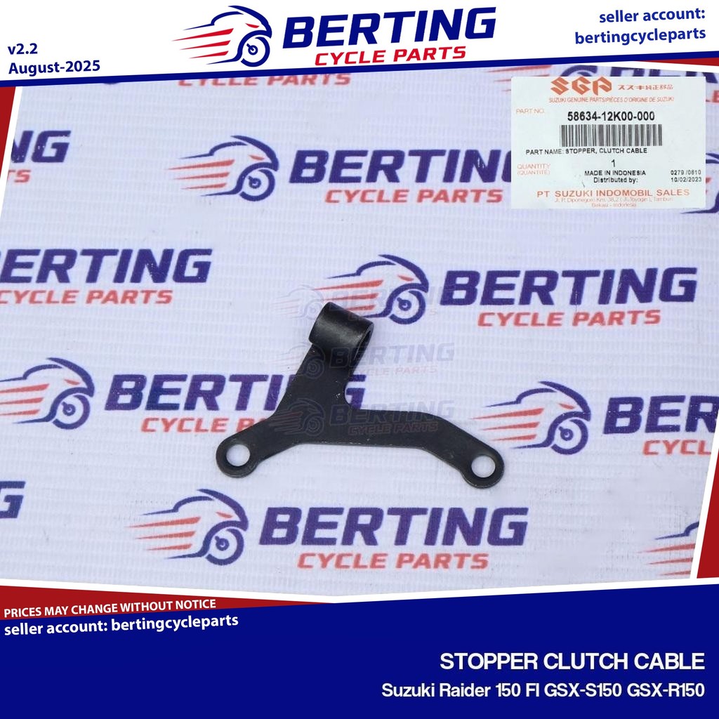 SGP STOPPER CLUTCH CABLE Suzuki Raider 150 FI GSX-S150 GSX-R150 Genuine ...