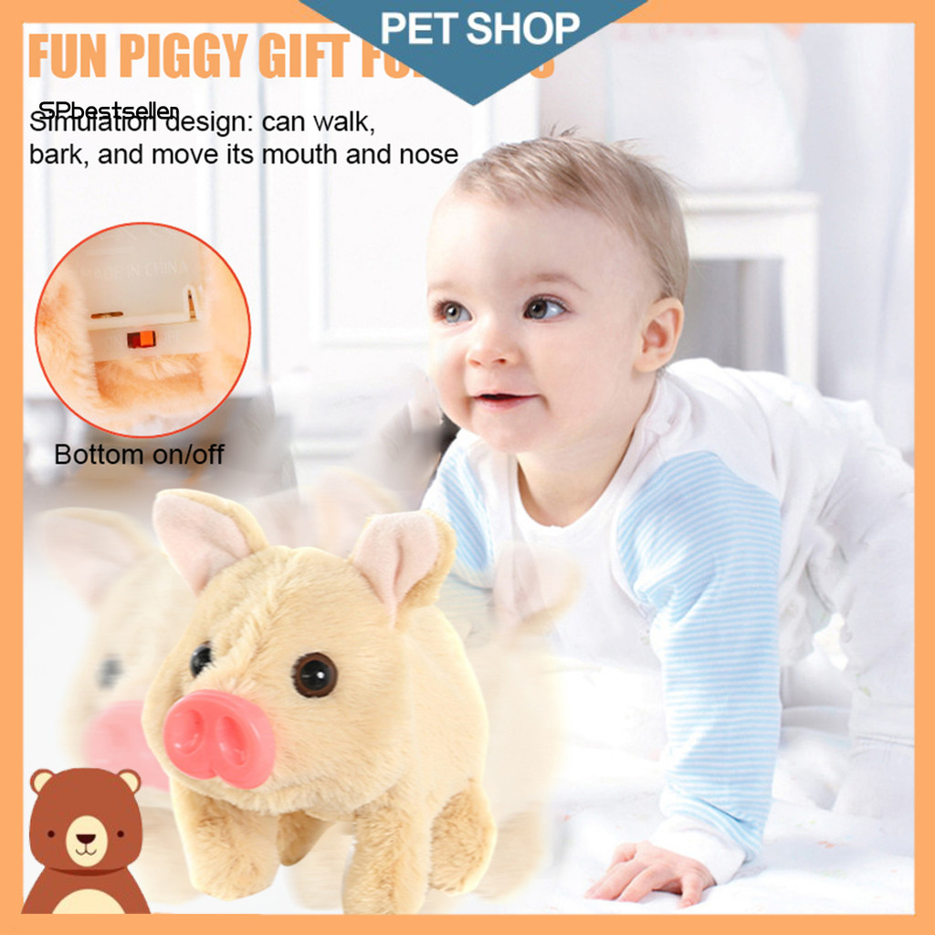 AREL Walking Plush Pig Plush Pig Toy Interactive Walking Pig Plush Toy ...