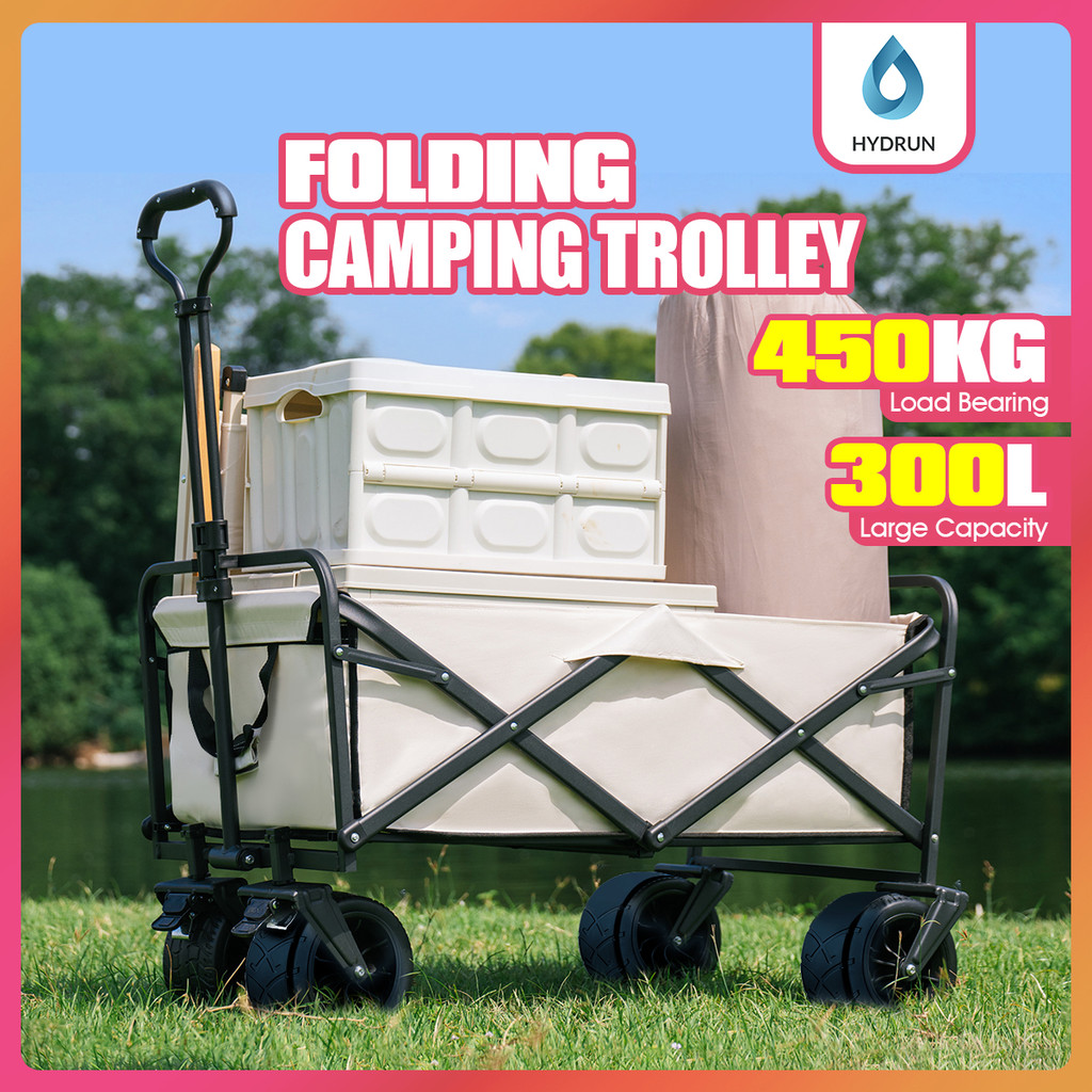 Trolley Cart Camping wagon trolley foldable Storage Basket Folding ...