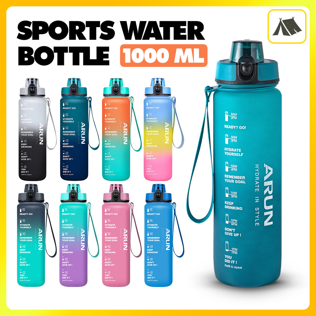 Tumbler ARUN Motivational Water Bottle 1 Liter Resuable Leakproof Water ...
