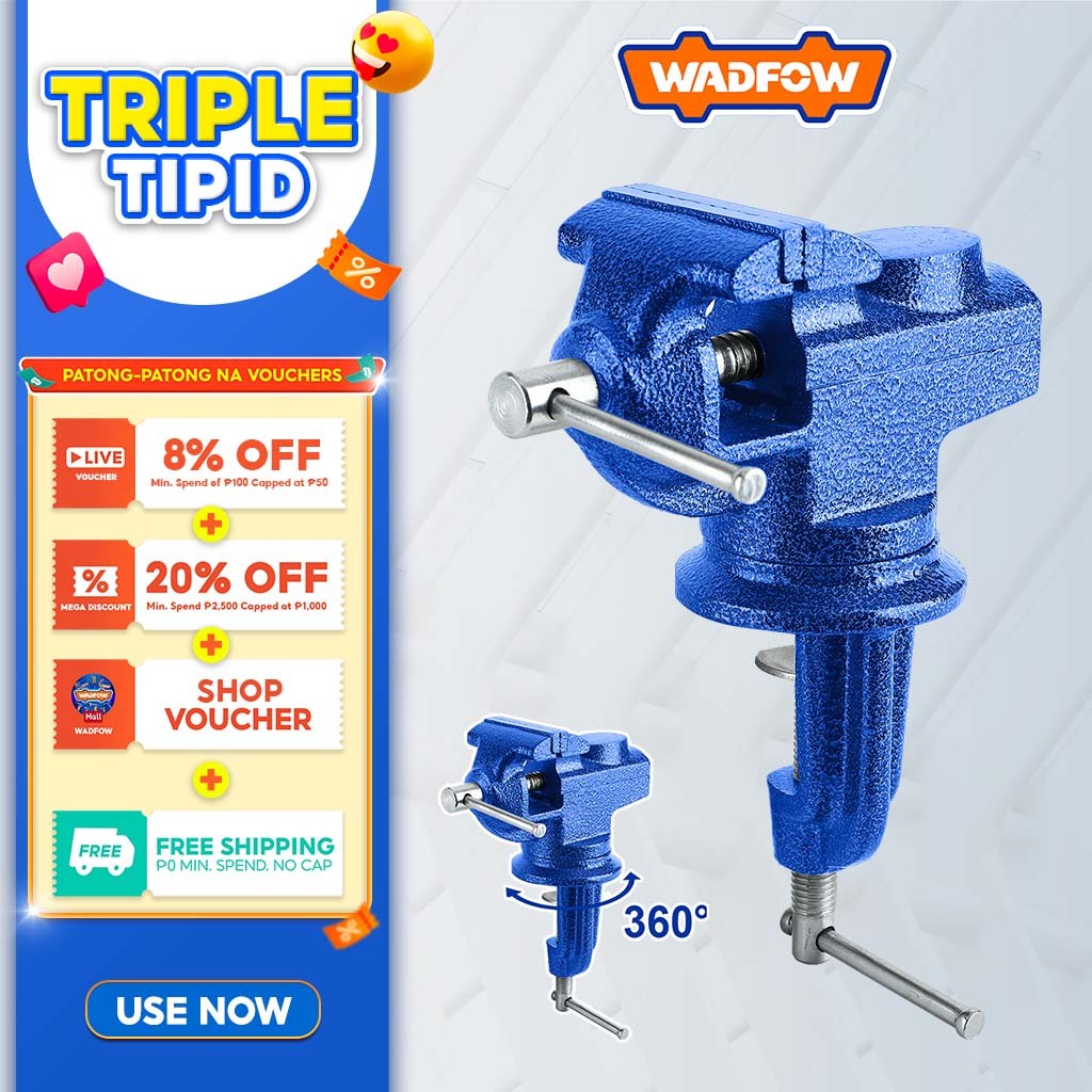 Wadfow Bench Vise Gato With Anvil 2"/50mm | Shopee Philippines