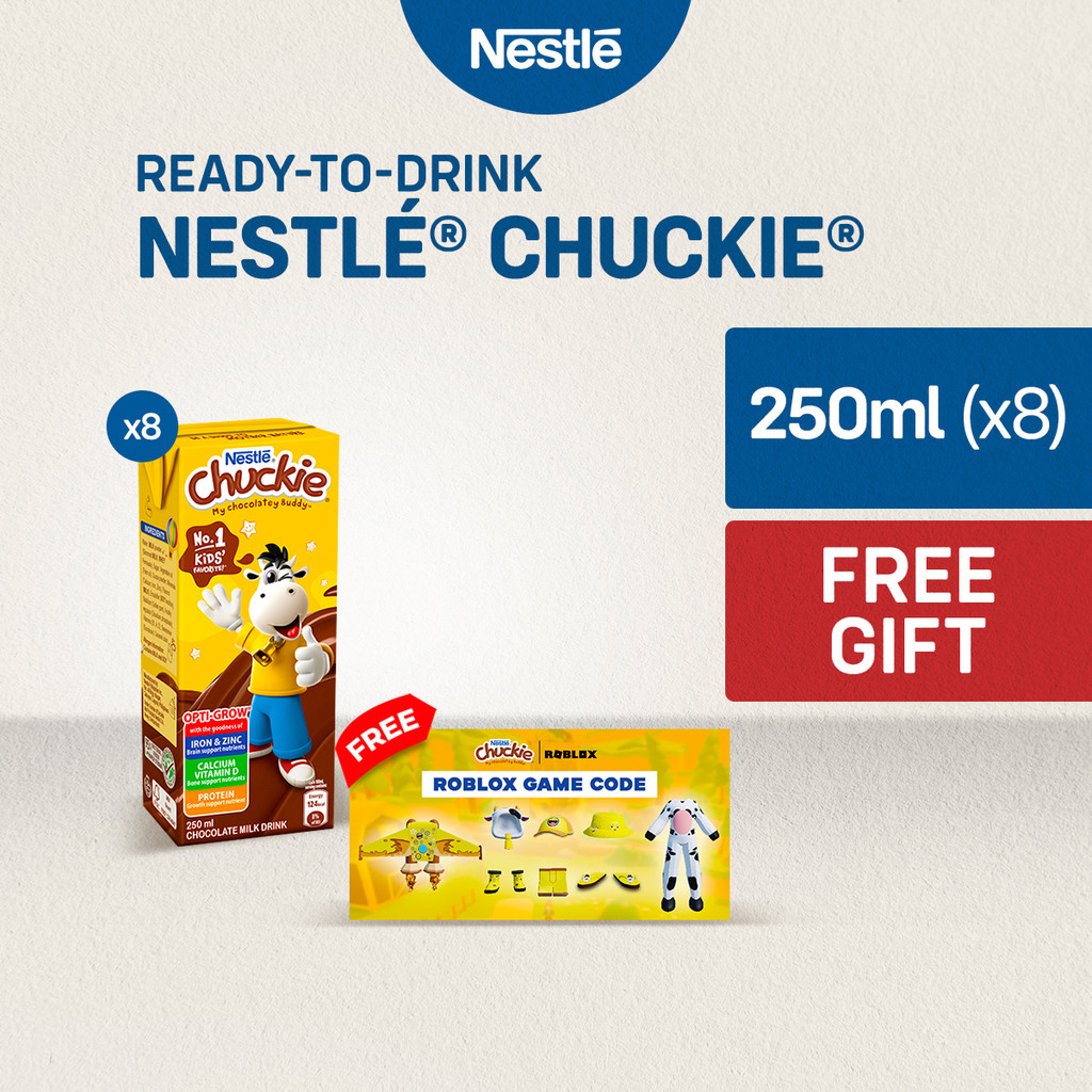 [FREE ROBLOX GAME CODE] Chuckie Chocolate Flavored Milk 250ml - Pack of ...